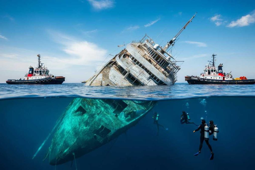 Il relitto del Bayesian riemerge dopo 10 mesi: un'operazione ...